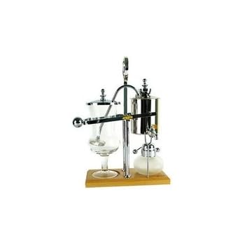 Amazon.com: Royal Belgian Balancing Siphon Coffee Maker Silver Chrome ...