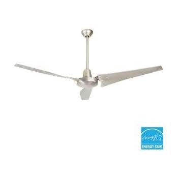 Industrial 56-Inch Three-Blade Ceiling Fan with Ball Hanger ...