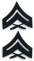 Amazon.com: Marine Corps Corporal Black Collar Device Rank Insignia ...