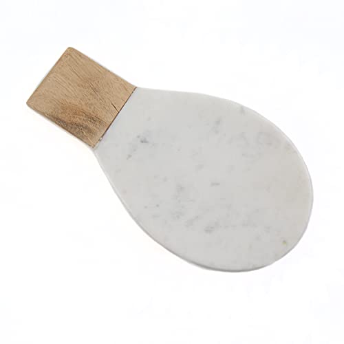Thirstystone White Marble and Acacia Wood Spoon Rest | Pricepulse