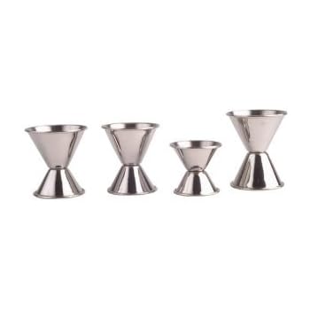 Amazon.com: 4 Piece Stainless Steel Jigger Set: Measuring Jiggers ...