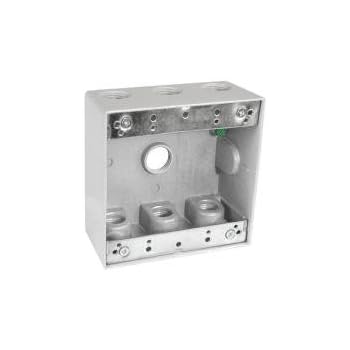 Hubbell-Bell PDB77550GY Weatherproof Box with 1/2-Inch or 3/4-Inch ...
