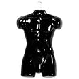 Amazon.com: Economy Male Black Plastic Torso Form - (Hanging Form ...