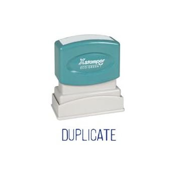 Amazon.com : Stamp-Ever Pre-Inked Message Stamp, Duplicate, Stamp ...