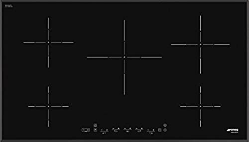 Smeg Si5952B 90cm 5 Zone, Angled Edge Glass, Induction Hob With Touch ...
