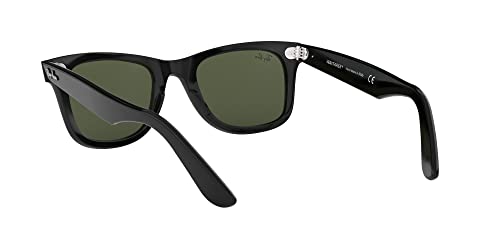 Ray-Ban RB2140 Original Wayfarer Square Sunglasses, Black/G-15 Green, 50 mm | Pricepulse