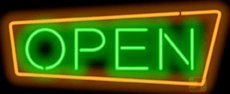 Retro Style Open Neon Sign - Vintage Neon Open Sign - Amazon.com