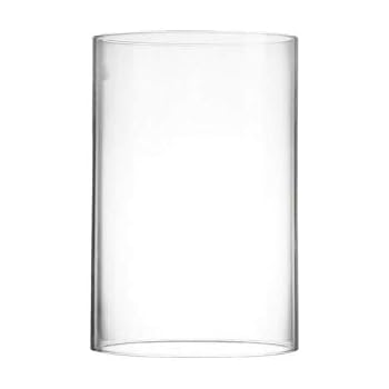 Amazon.com: Candle Glass Chimney Open Ended Straight Cylinder Clear ...