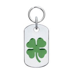 Amazon.com: Dog Tag with 4 Leaf Clover Large: Pet Supplies