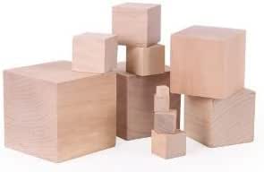Amazon.com: HOZEON 45 PCS 2 Inch Wooden Cubes, Natural Unfinished Wood ...
