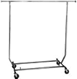 Heavy-Duty Commercial Grade Rolling Garment Rack Clothing Rack, Chrome ...