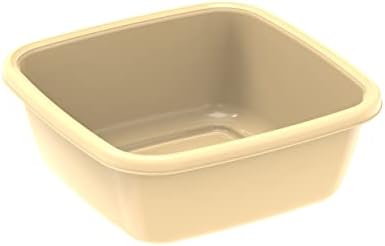 Cosmoplast 12L Square Plastic Basin Tub, Ivory, IFHHBS008IV, Square ...