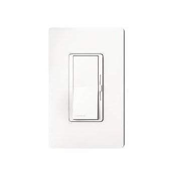 Lutron NT-1500-WH Nova T Incandescent Dimmer Single-Pole 1500W Slide-to ...