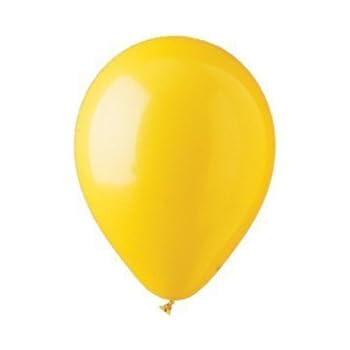 Amazon.com: 12" Standard Yellow Latex Balloons, 100 Count: Office Products