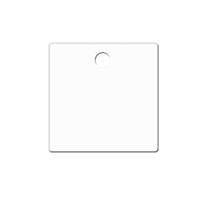 Amazon.com : Blank Plastic Tags 2" Square - Engravable (White) : Office ...
