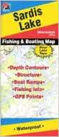 Sardis Lake Fishing Map (Mississippi Fishing Map Series): Fishing Hot ...
