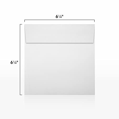 LUX Paper Square Invitation Envelopes for 6 1/4 x 6 1/4 Cards in 70 lb ...