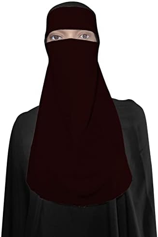 Womens Half Niqab Nosepiece Face Veil In Breathable Islamic Muslim ...