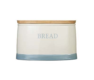 Stylish Blue Style Ceramic Bread Storage Bin: Amazon.co.uk: Kitchen & Home