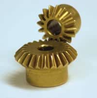 Amazon.com: Brass Bevel Gear Sets 32 Pitch 4:1 Ratio 64 Teeth (.313B x ...