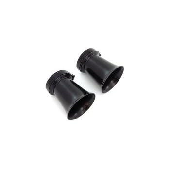 Amazon.com: Set of 2 Black Motorcycle Velocity Stacks 50mm - Fits Honda ...