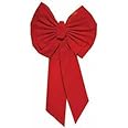 Amazon.com: Rocky Mountain Goods Red Christmas Bow Extra Large 35” by ...