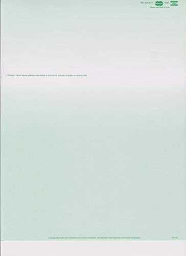 500 COLORED BLANK PERFORATED STATEMENT PAPER WITH MASTERCARD AND VISA ...