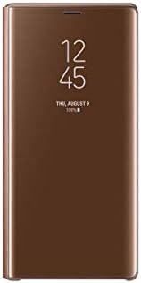Samsung galaxy note 9 clear view standing cover case, brown price in ...