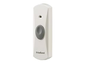 Friedland Evo Wireless Slimline White Bell Push D512: Amazon.co.uk: DIY ...