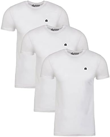 INTO THE AM Men's Fitted T-Shirt 3-Pack - Premium Modern Fit Crew Neck ...
