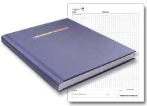 BookFactory Blue A4 Lab Notebook - 96 Pages (5mm Ruled Format), A4 - 8. ...