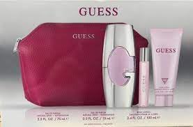 Guess Pink Edp 75 ml + 15 ml + body lotion 100 + Pouch gift set price ...