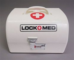 LockMed Vanguard Vented Home Medication / Pill Lockbox w/Combination ...