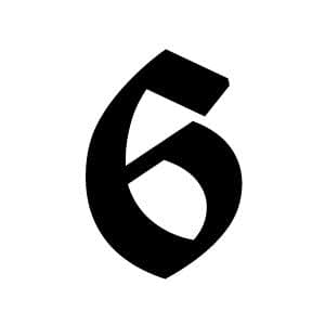 Amazon.com : Olde Old English Number 6 Vinyl Decal : Other Products ...