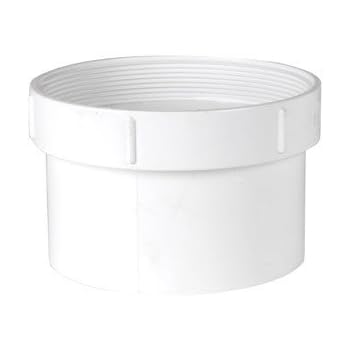 Canplas 193706S PVC DWV Female Cleanout Adapter, 6-Inch, White ...