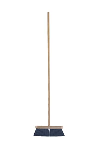 Superio Kitchen Broom Premium Black Tampico Bristles, Wood USA Handle ...