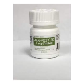 Amazon.com: ALA-HIST IR (Dexbrompheniramine 2mg) 60 Count: Health ...