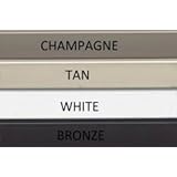 Window Screen Kit w/Champagne Aluminum Frame, Corners, Spline, Springs ...