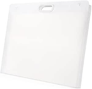 Amazon.com: Plastic Art Portfolio, Large Art Portfolio with Handles ...