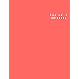 Dot Grid Notebook: Large (8.5 x 11 inches) - 106 Dotted Pages || Black ...