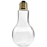 Amazon.com: 4 1/4" Glass Light Bulb Jar with Gold Lid : Home & Kitchen