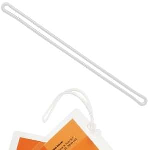 Amazon.com: Clear Plastic Luggage Tag Loops - 6" - Qty: 100/pk: Office ...