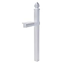 Gibraltar Mailboxes Whitley 4x4 Rust-Proof Plastic White, Cross-Arm ...
