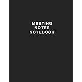 Amazon.com: Meeting Minutes Notebook: Note Taking Book for Work with ...