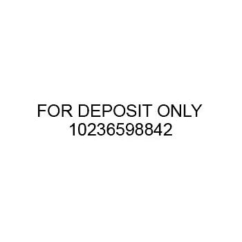 Amazon.com : Custom For Deposit Only Stamp (2 Lines) : Business Stamps ...