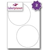 6 Per Page/Sheet, 5 Sheets (30 ROUND Sticky Labels), Label Planet ...