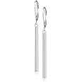 Sterling Silver Vertical Bar Dangle Earrings : Amazon.ca: Clothing ...