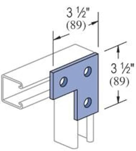 Genuine Unistrut P1036-EG 3 Hole "L" Shaped Flat Plate Connector ...