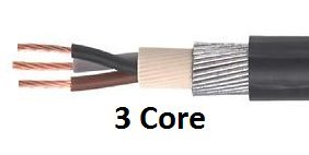 10MM 3 CORE SWA ARMOURED CABLE 5 METERS 6943X: Amazon.co.uk: DIY & Tools