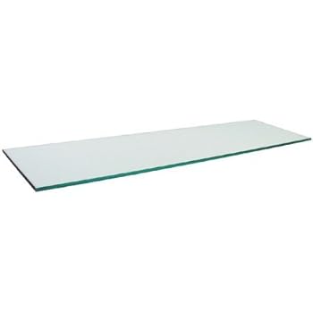 Amazon.com: 6" x 36" Rectangle 3/8" Tempered Clear Glass Shelf: Home ...
